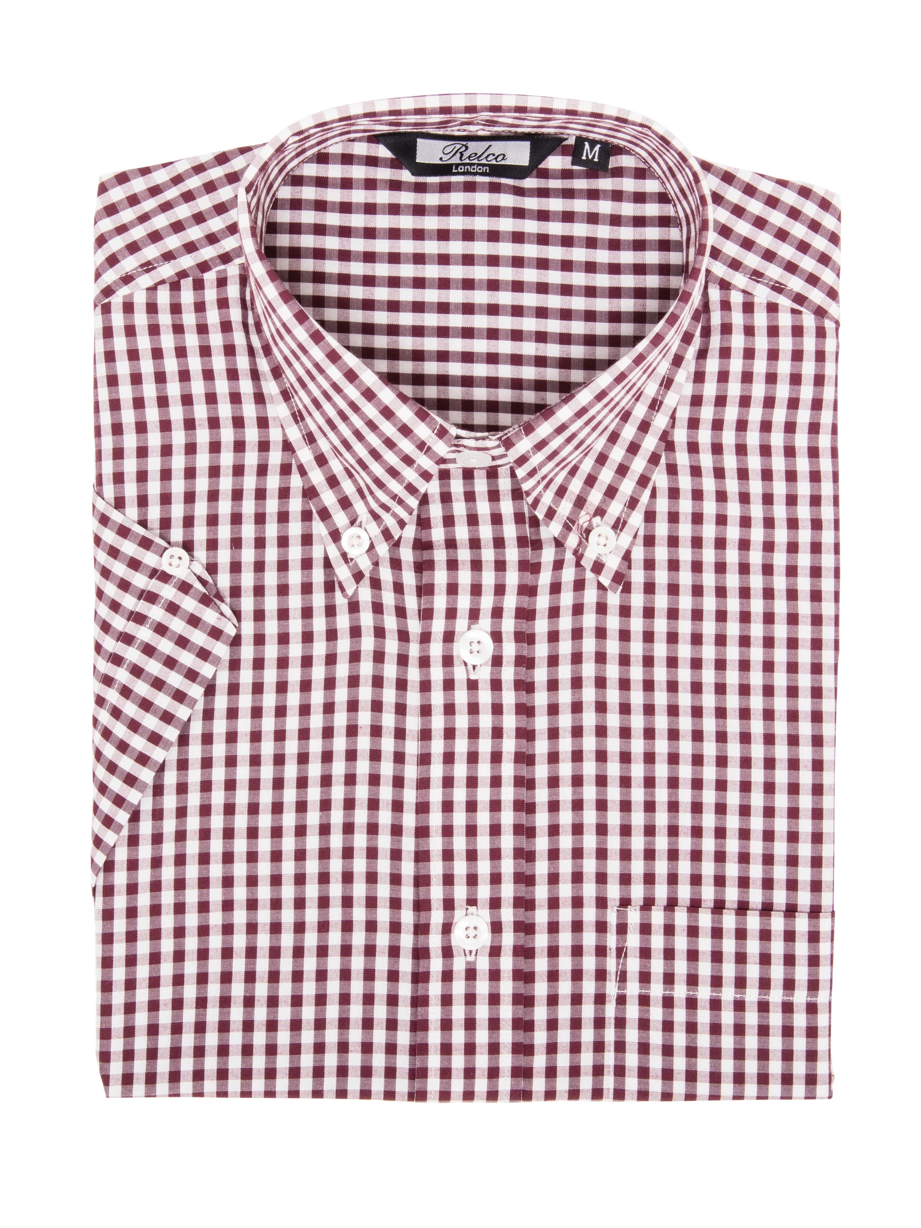 Short Sleeve Gingham Check Shirt | Tonics!